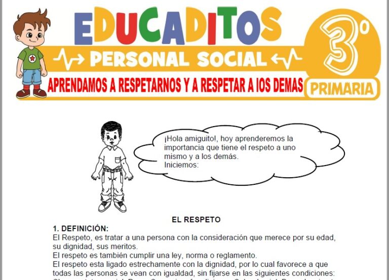 PERSONAL SOCIAL para Tercero de Primaria » Educaditos.com
