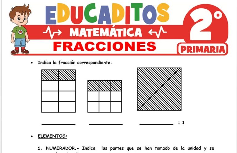 Fracciones para Segundo de Primaria » Educaditos.com