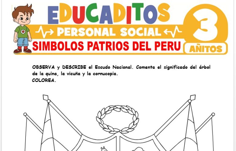 Símbolos Patrios del Perú para Niños de 3 Años » Educaditos.com